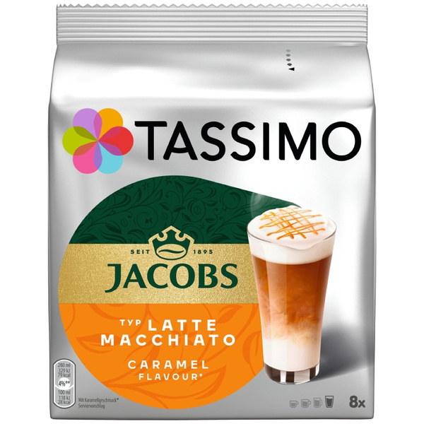 Kapsułki Tassimo Jacobs Latte Macchiato Caramel 8 szt. - Konesso.pl