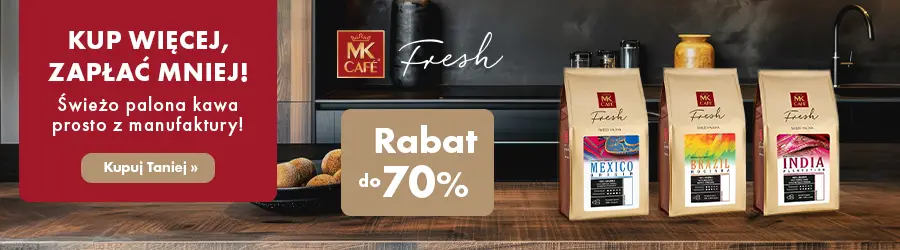 Kup więcej, zapłać mniej z kawami MK FRESH w sklepie Konesso.pl