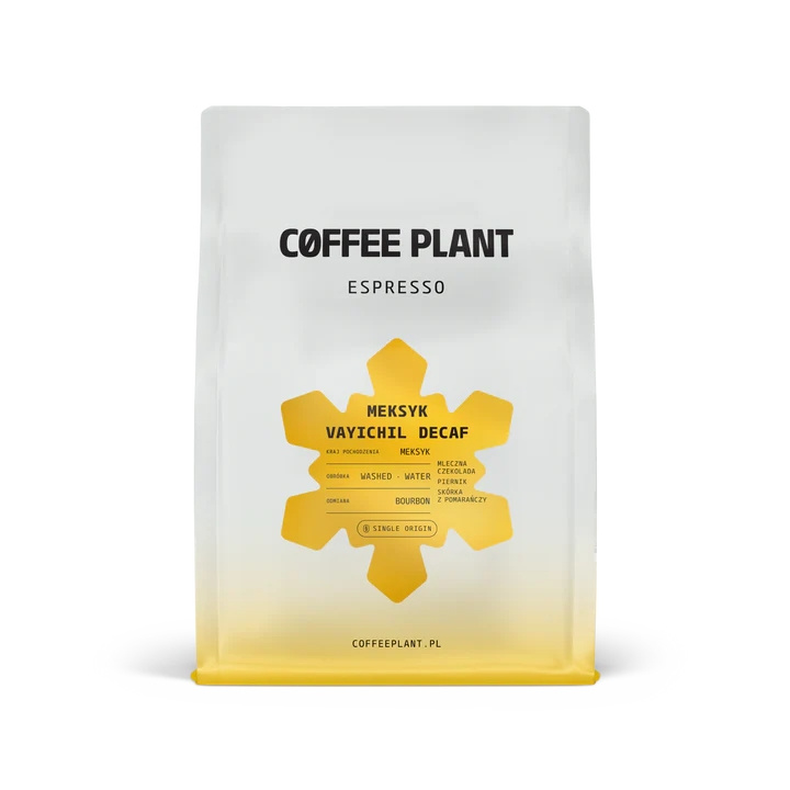 Kawa ziarnista COFFEE PLANT Meksyk Vayichil Decaf Espresso 250g ...