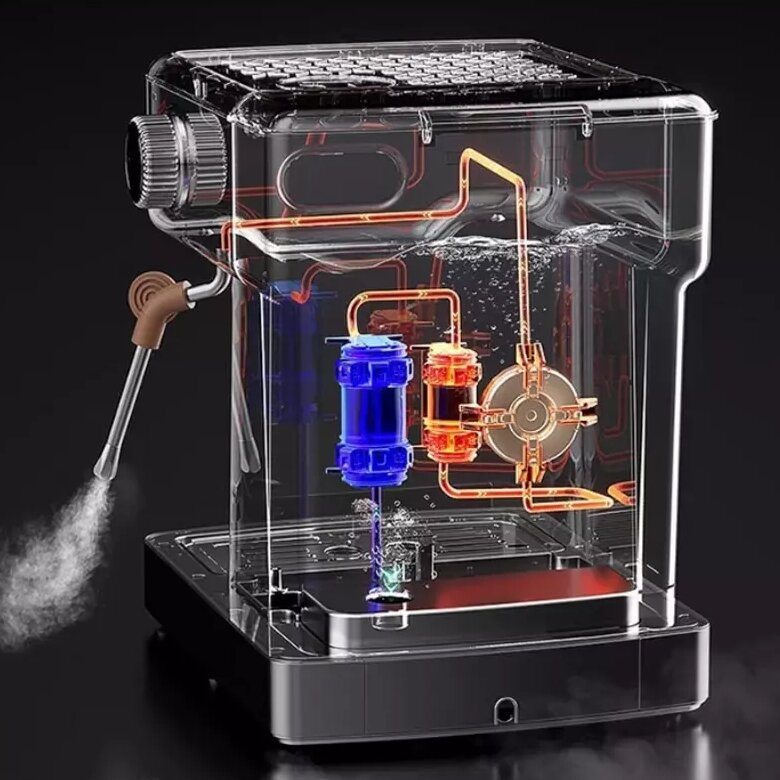 Ekspres do kawy AVX EM3202BE Black Edition - Czarny - Konesso.pl