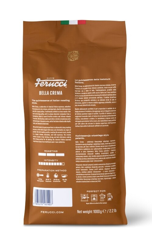 Kawa ziarnista Ferucci Bella Crema 1kg - Konesso.pl