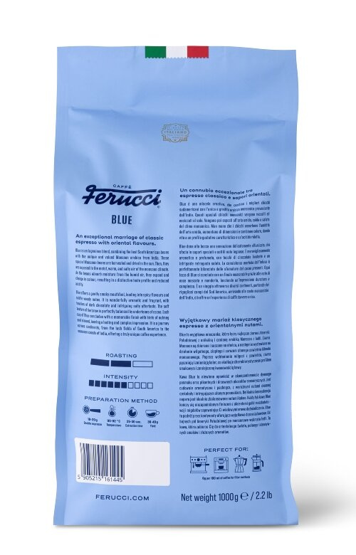 Kawa ziarnista Ferucci Blue 1kg - Konesso.pl