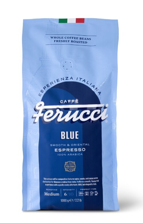 Kawa ziarnista Ferucci Blue 1kg - Konesso.pl