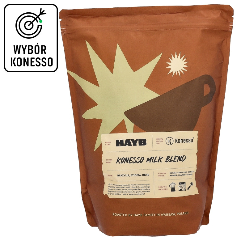 Kawa ziarnista HAYB Konesso Milk Blend 1kg - Konesso.pl