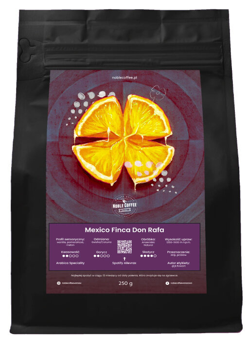 Kawa ziarnista Noble Coffee Mexico Finca Don Rafa FILTR 250g - Konesso.pl