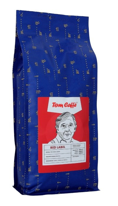 Kawa ziarnista Tom Caffe Red Label 1kg - Konesso.pl