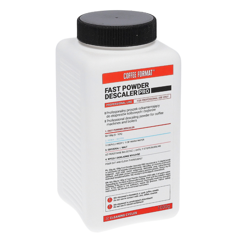 Odkamieniacz Coffee Format Fast Powder Descaler PRO 1kg - Konesso.pl