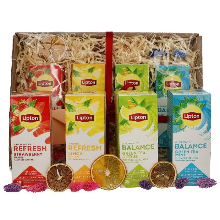 Zestaw prezentowy - Herbaty w torebkach Lipton - Konesso.pl